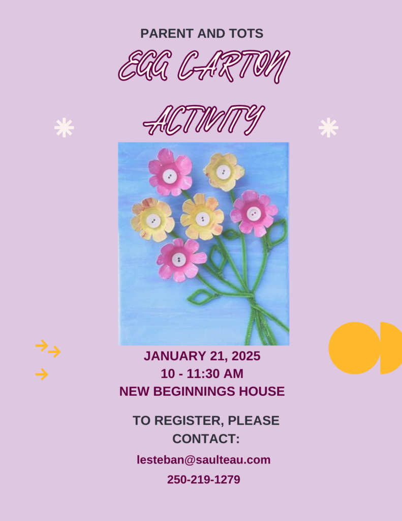Parent & Tots: Egg Carton Activity - Saulteau First Nations
