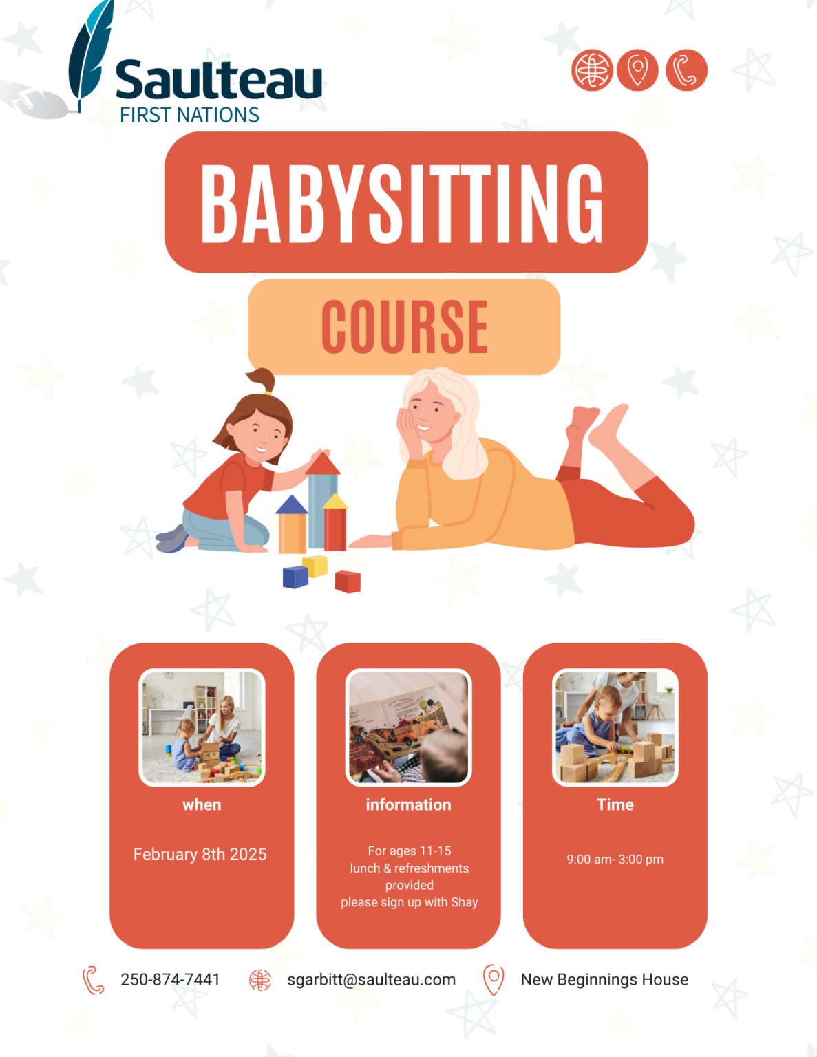 Babysitting Course - Saulteau First Nations