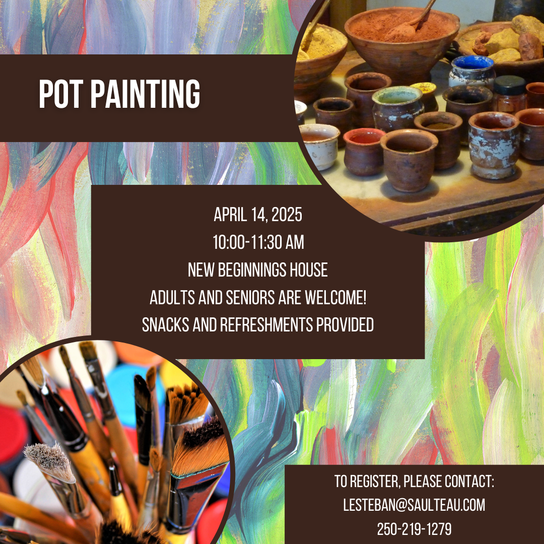 Pot Painting Class - Saulteau First Nations