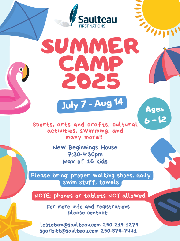 🌞 Saulteau First Nations Summer Camp! 🌞 - Saulteau First Nations
