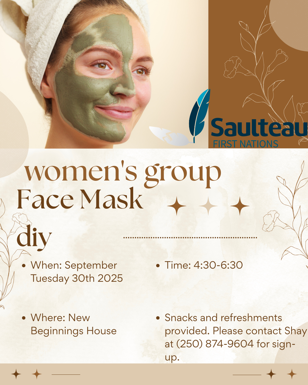 DIY Face Masks with SFN Women's Group - Saulteau First Nations