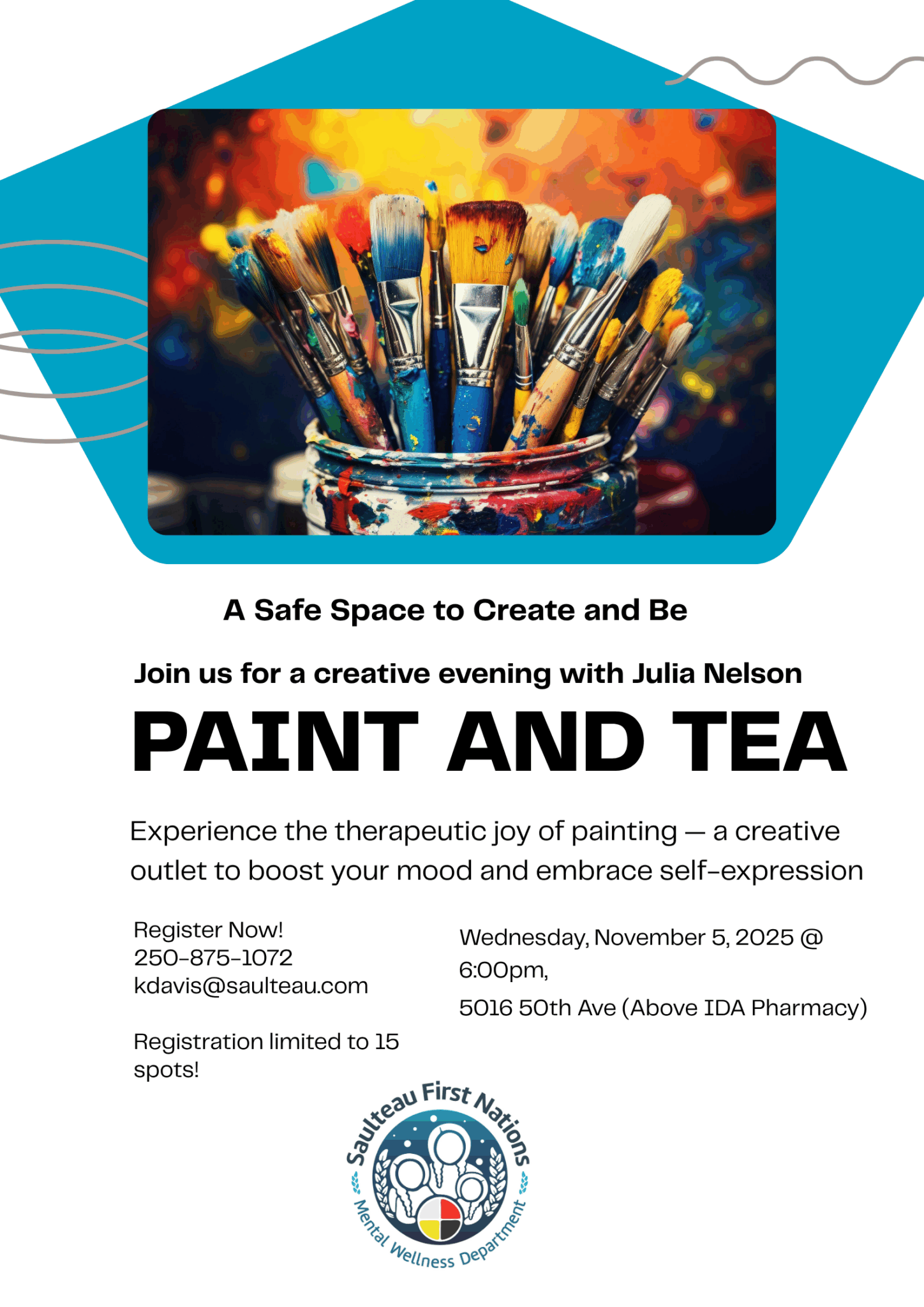 Paint and Tea - Saulteau First Nations